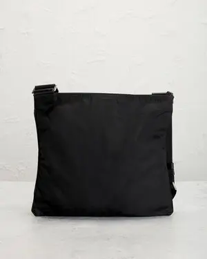 FWRD RENEW Prada Tessuto Flat Messenger Bag
