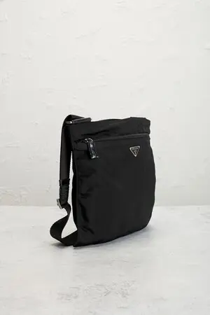 Prada Tessuto Flat Messenger Bag
