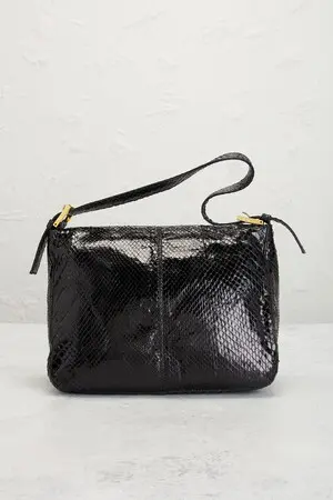 Fendi Snakeskin Baguette Shoulder Bag