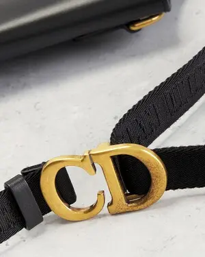 FWRD RENEW Dior Saddle Belt Bag - Black