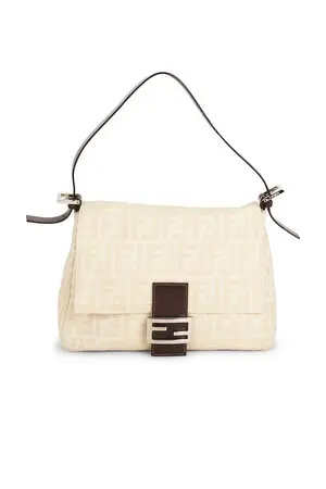 Fendi Zucca Mama Forever Baguette Shoulder Bag - Neutral