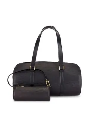 LOUIS VUITTON Epi Soufflot Handbag & Mini Set - Black