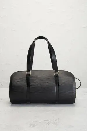 LOUIS VUITTON Epi Soufflot Handbag & Mini Set - Black