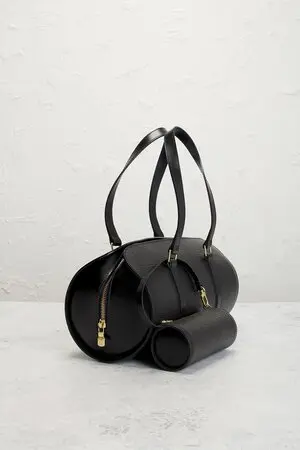 LOUIS VUITTON Epi Soufflot Handbag & Mini Set - Black
