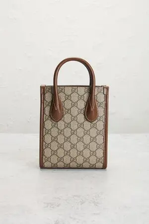Gucci Retro Interlocking G Mini Tote Bag - Neutral
