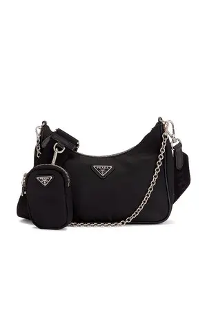 Prada Re-edition 2005 Re-nylon Shoulder Bag - Black