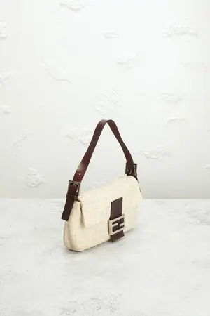 Fendi Zucca Monogram Canvas Shoulder Bag