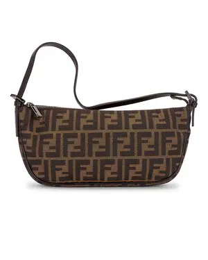 FWRD RENEW Fendi Zucca Pochette Shoulder Bag