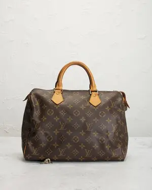 FWRD RENEW Louis Vuitton Monogram Speedy 30 Handbag - Brown