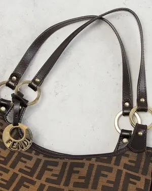 FWRD RENEW Fendi Zucca Chef Tote Bag - Brown