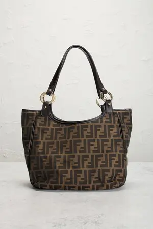 Fendi Zucca Canvas Tote Bag