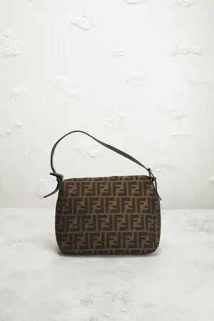 Fendi Zucca Hobo Bag - Brown