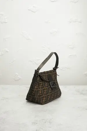 Fendi Zucca Hobo Bag - Brown