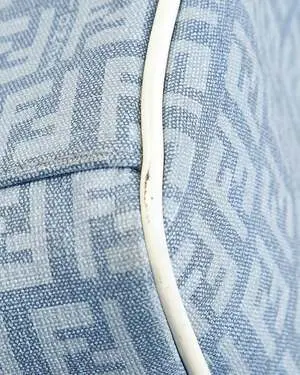 FWRD RENEW Fendi Zucchino Boston Bag - Blue