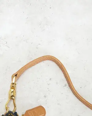 FWRD RENEW Dior Denim Pochette Saddle Bag - Blue