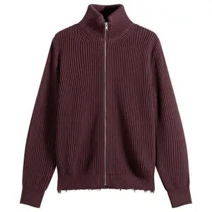 MAISON MARGIELA Zip Through Jumper - Ciocolat