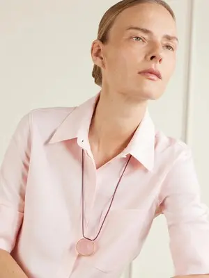 Marisa Klass 18k Gold, Diamond And Quartz Necklace