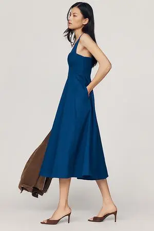 Maeve Sateen Midi Dress