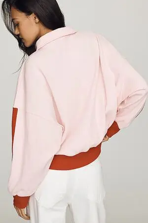 ARAMINTA JAMES Splice Polo Sweatshirt