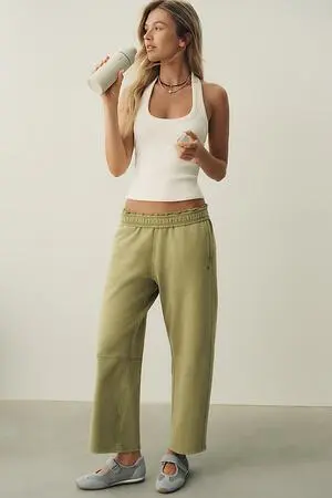 Daily Practice Merva Barrel-leg Pants - Light Green