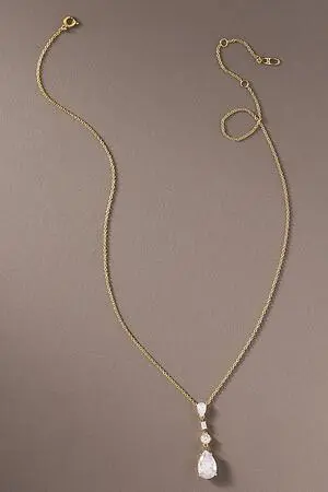 Nadri Runaway Pear Drop Necklace