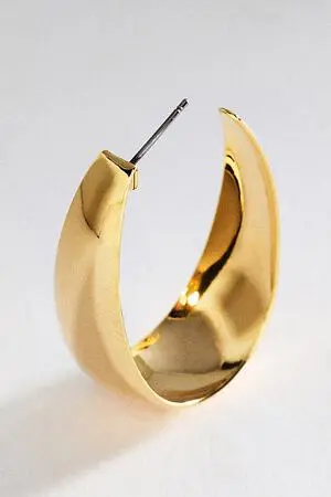 Anthropologie Chunky Hoop Earrings - Gold