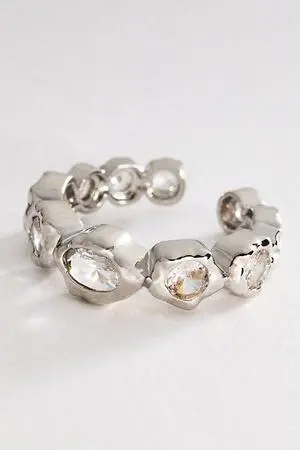 Anthropologie Crystal Bezel Rg - Silver