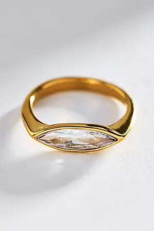 Anthropologie Delicate Marquise Rg - Gold