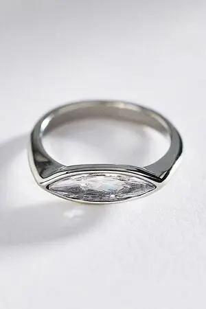 Anthropologie Delicate Marquise Rg - Silver