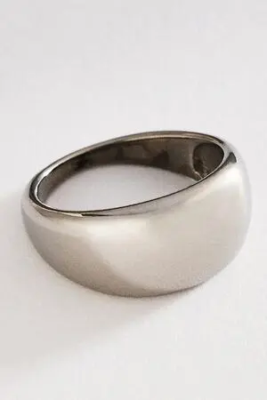 Anthropologie Clean Stack Rg - Silver