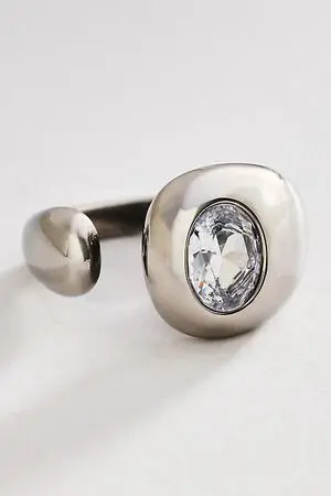 Anthropologie Open Bezel Rg - Silver