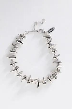 Anthropologie Molten Curve Bracelet - Silver