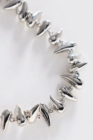 Anthropologie Molten Curve Bracelet - Silver