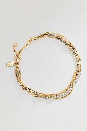 Anthropologie Fluid Layers Bracelet - Gold