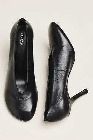 Maeve Easy Leather Pumps - Black