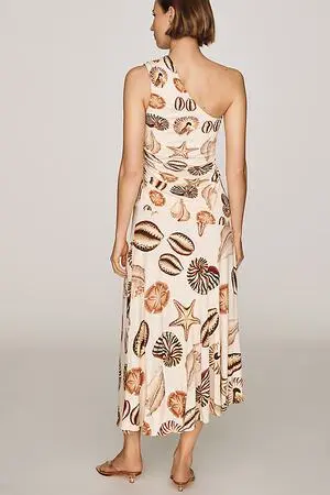 Farm Rio Mare Shells Midi Dress