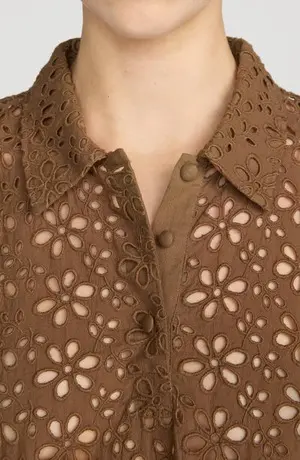 FRAME The Downing Eyelet Polo