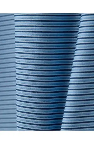 RHONE Commuter Stripe Performance Polo - Arctic Blue Stripe