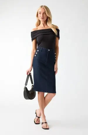 Guess Riley Midi Pencil Skirt