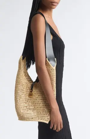 DEMELLIER The Siena Raffia Crossbody Bag