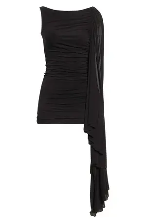 Alexander Wang Asymmetric Ruched Minidress
