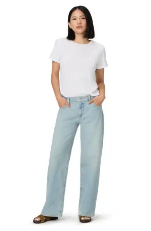 Paige Dana Low Rise Relaxed Straight Leg Jeans - Culver