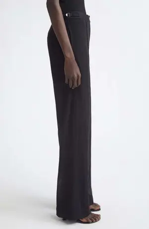 Proenza Schouler Eran Pintuck Sheer Wool Pants