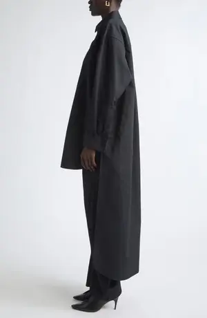 Balenciaga Organdi Cotton & Silk Poplin Button-up Shirt