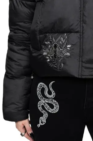DISTURBIA Nirah Embroidered Padded Jacket