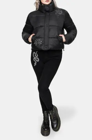 DISTURBIA Nirah Embroidered Padded Jacket
