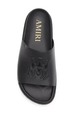 Amiri Ma Leather Slide Sandal