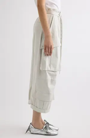 Acne Studios Pama Belted Twill Cargo Pants