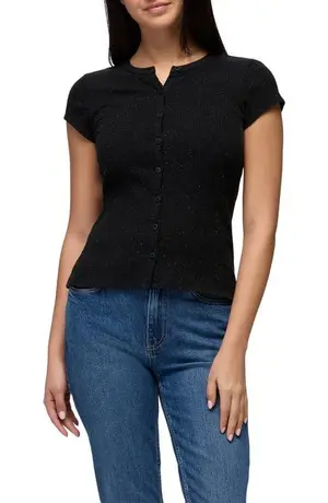 Prana Cambria Cove Stretch Organic Cotton Cardigan - Black Heather