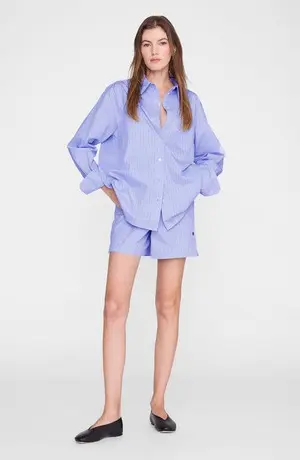 ANINE BING Ramy Short - Blue Stripe
